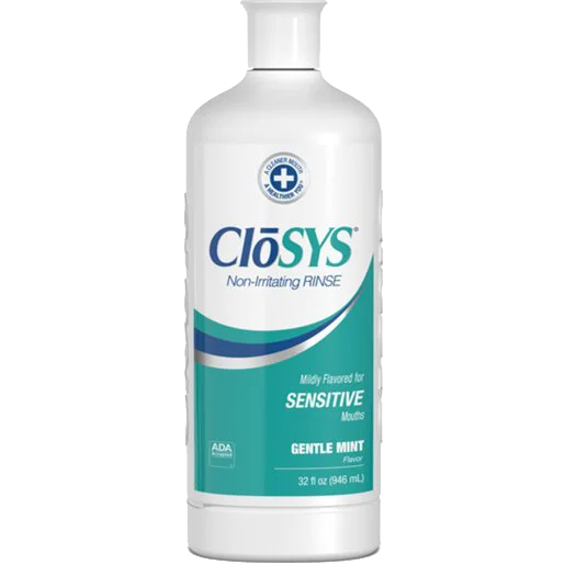 CloSYS Sensitive Oral Health Rinse (Gentle Mint) 32 oz - Smile Brilliant